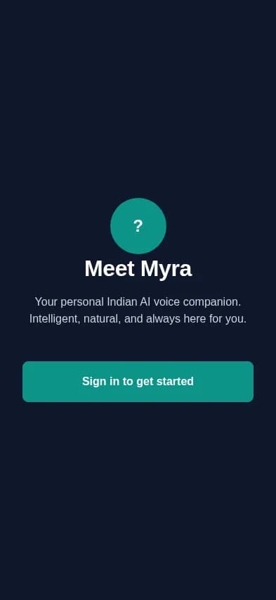 Myra AI Voice Companion