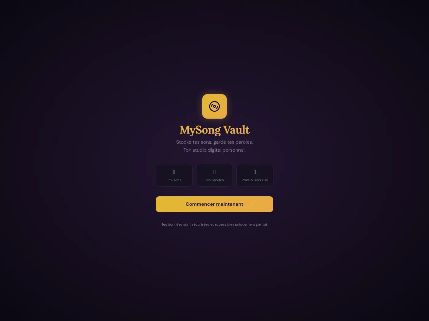 MySong Vault
