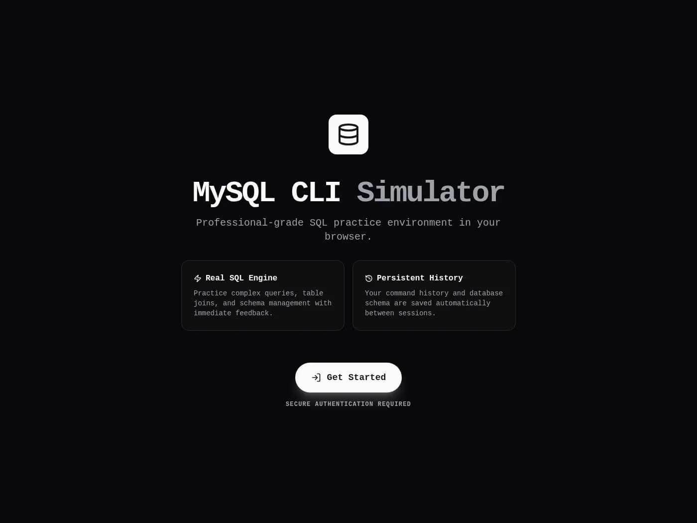 MySQL CLI Simulator