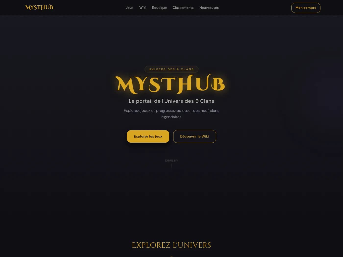 MystHub Portail Fantasy