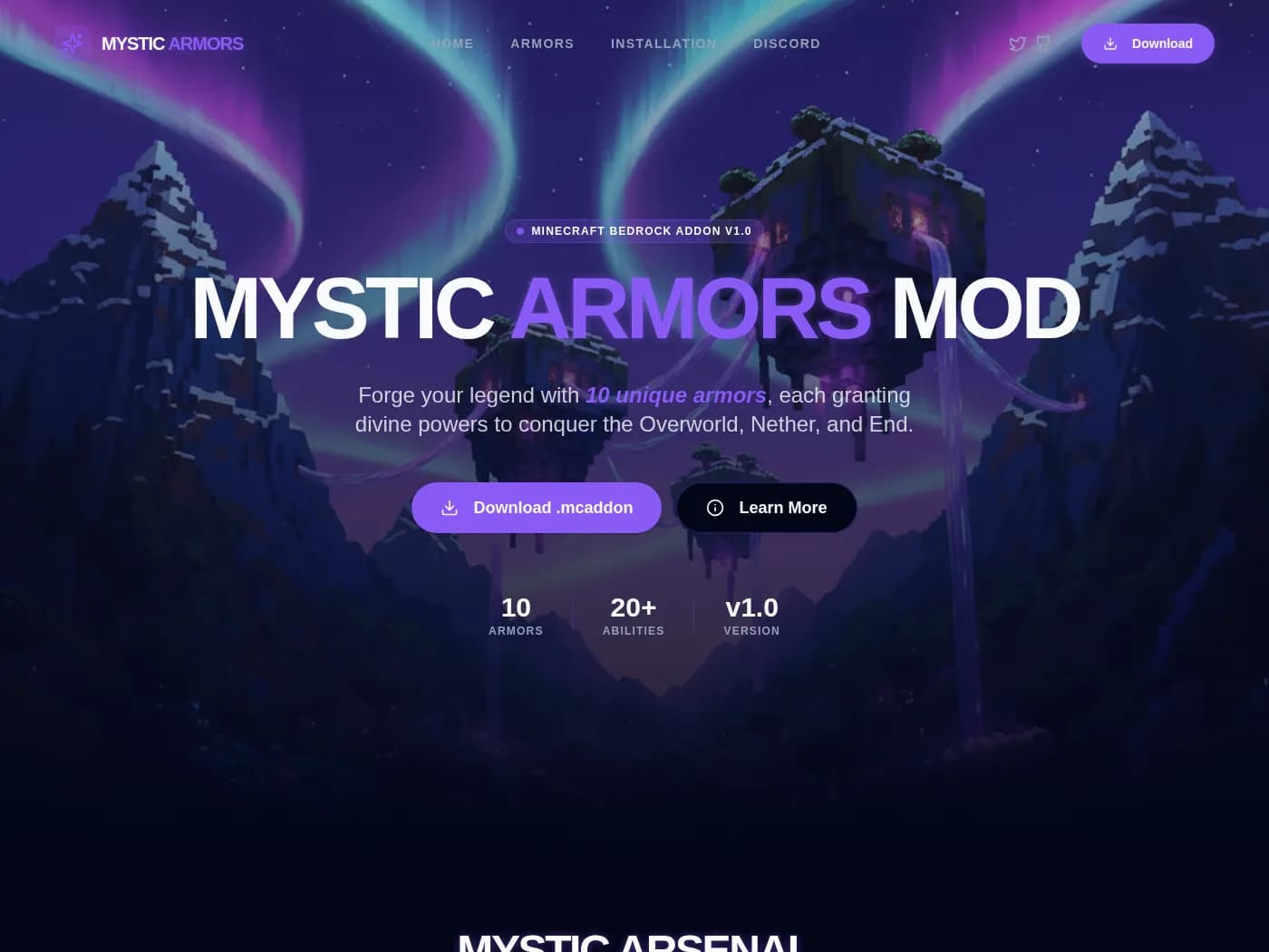 Mystic Armors Mod