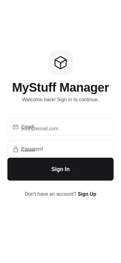 MyStuff Manager