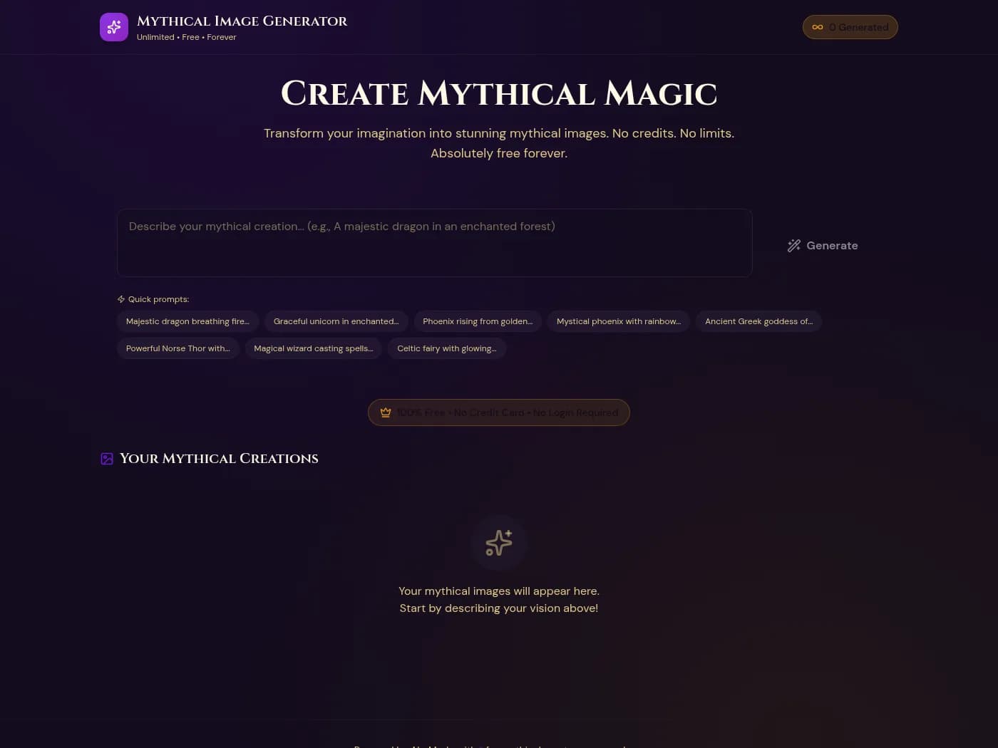 Mythical Image Generator