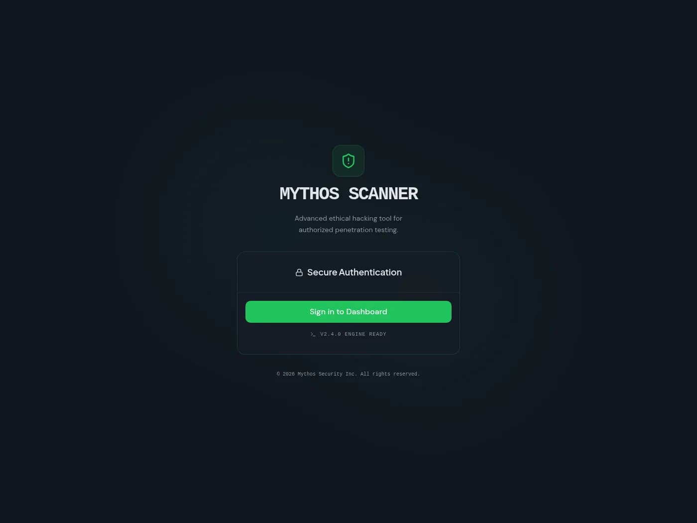 Mythos Web Vulnerability Scanner