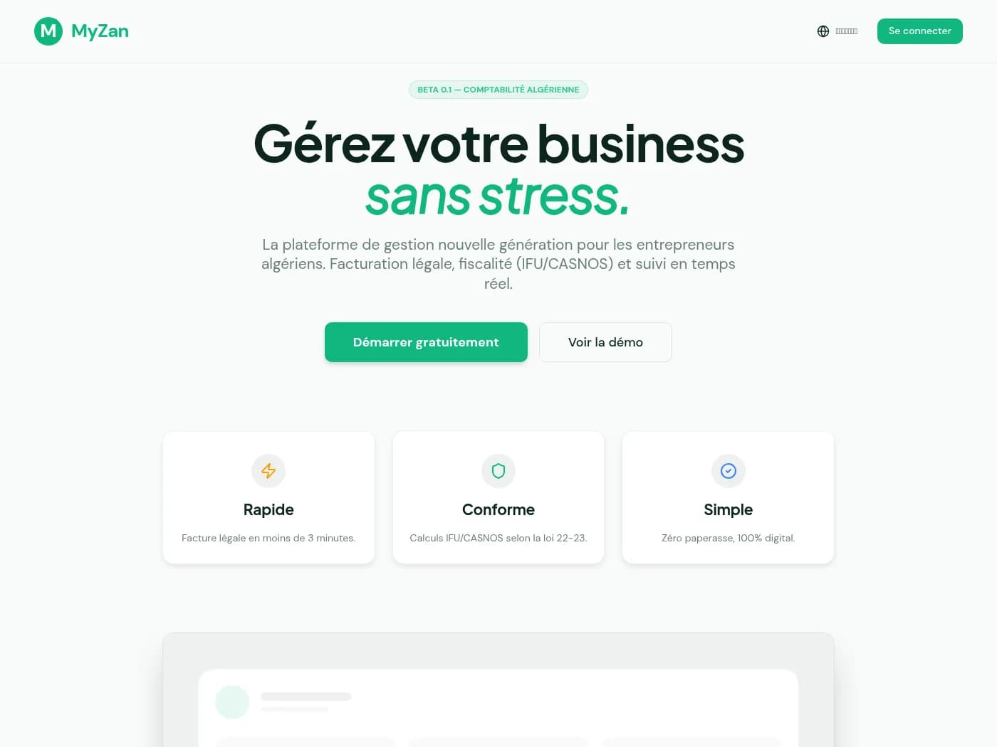 MyZan Dashboard Clone