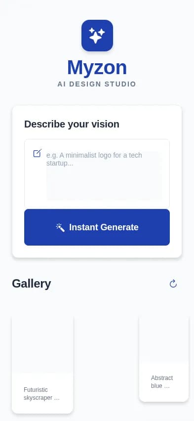 Myzon AI Design Studio