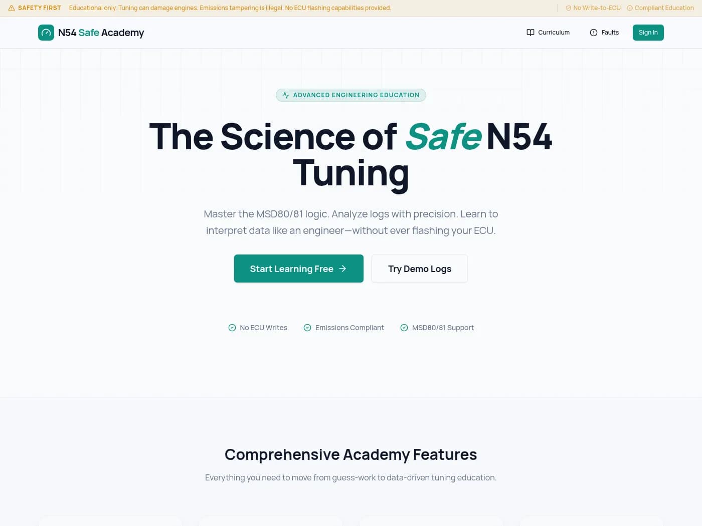 N54 Safe Tuning Academy
