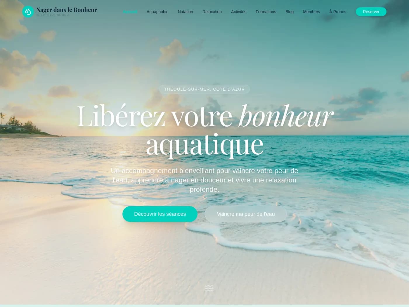 Nager dans le Bonheur Web