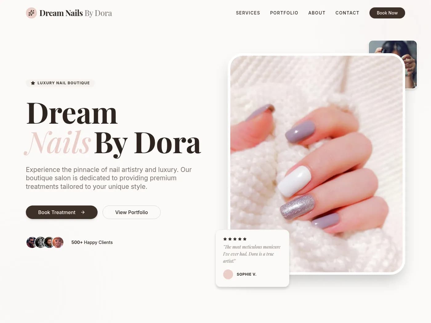 Nail Salon Web Presence
