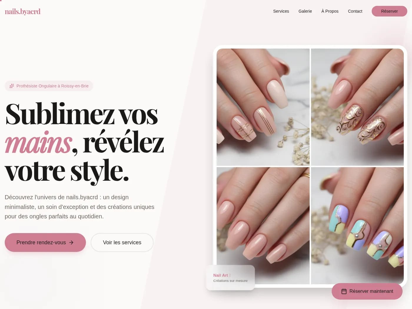 Nails.byacrd Booking Site
