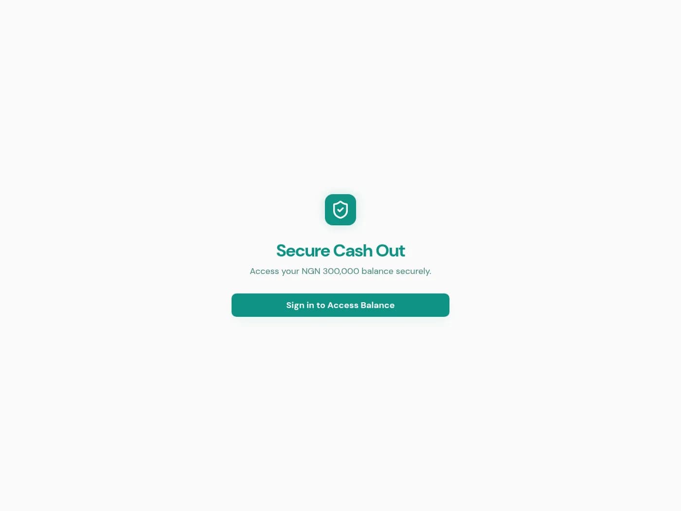Naira Cash Out Portal