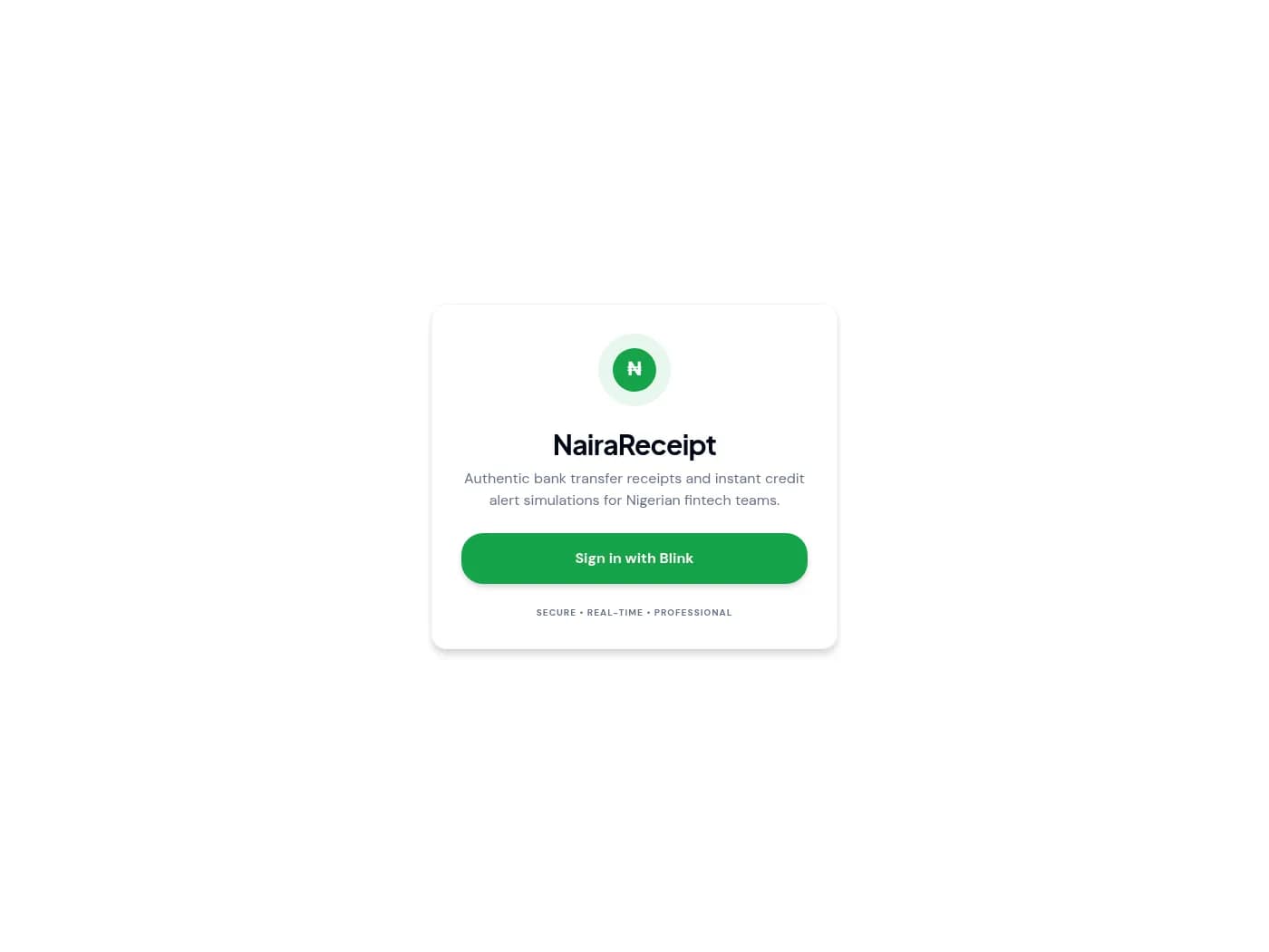 NairaReceipt Generator