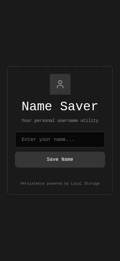 Name Saver Web App
