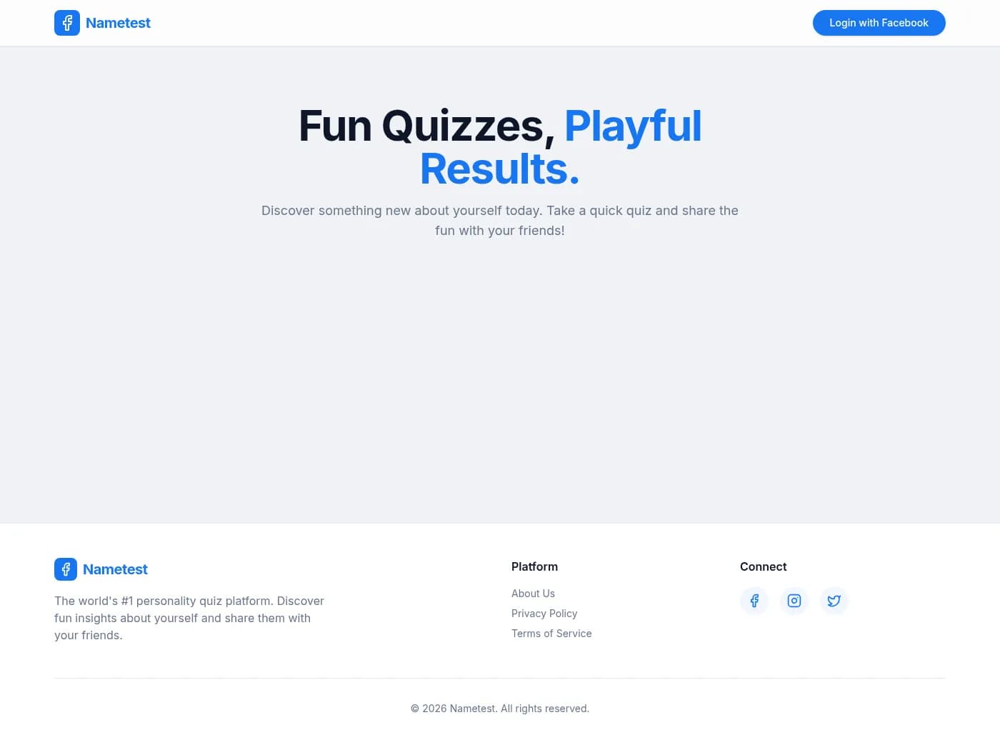 Nametest Quiz Engine