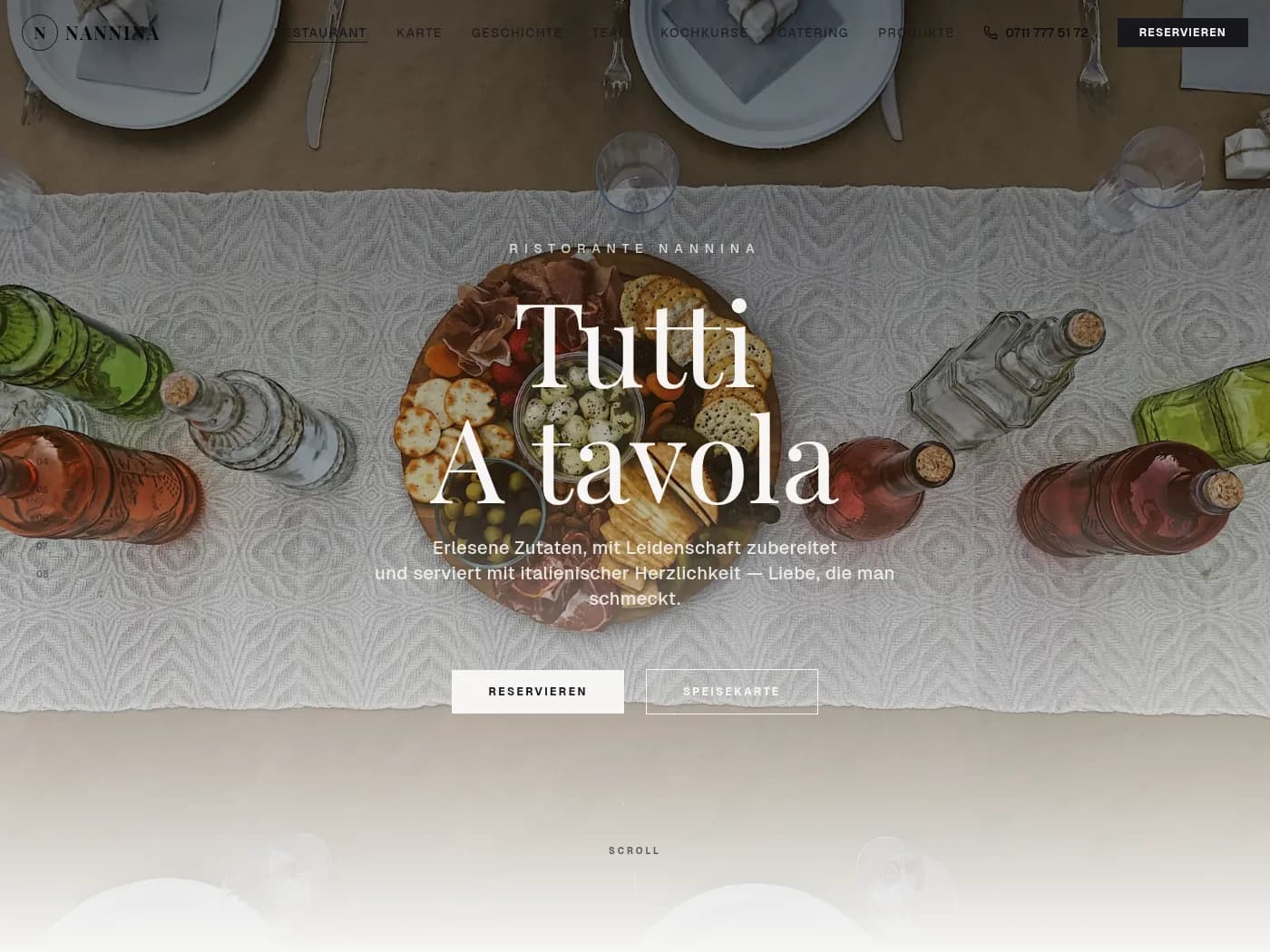 Nannina Website Clone