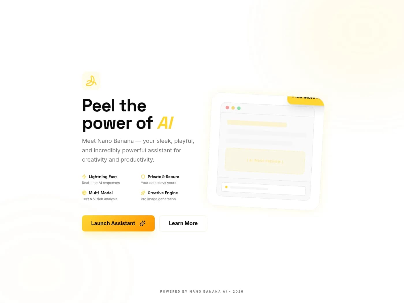 Nano Banana Assistant Clone