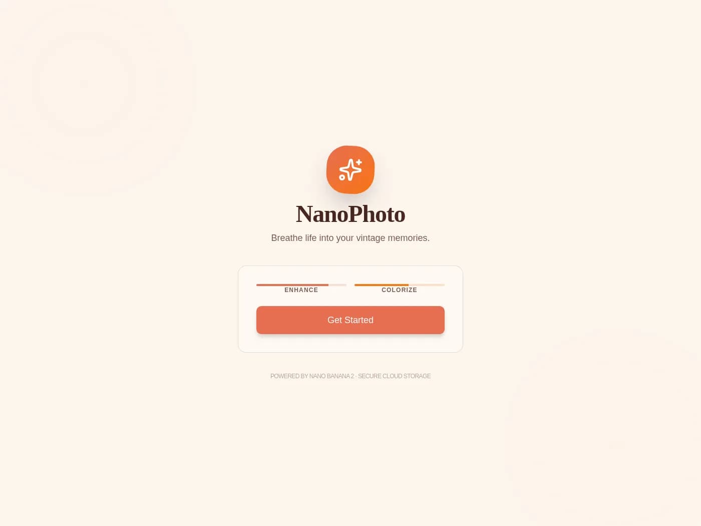 NanoPhoto Restore App