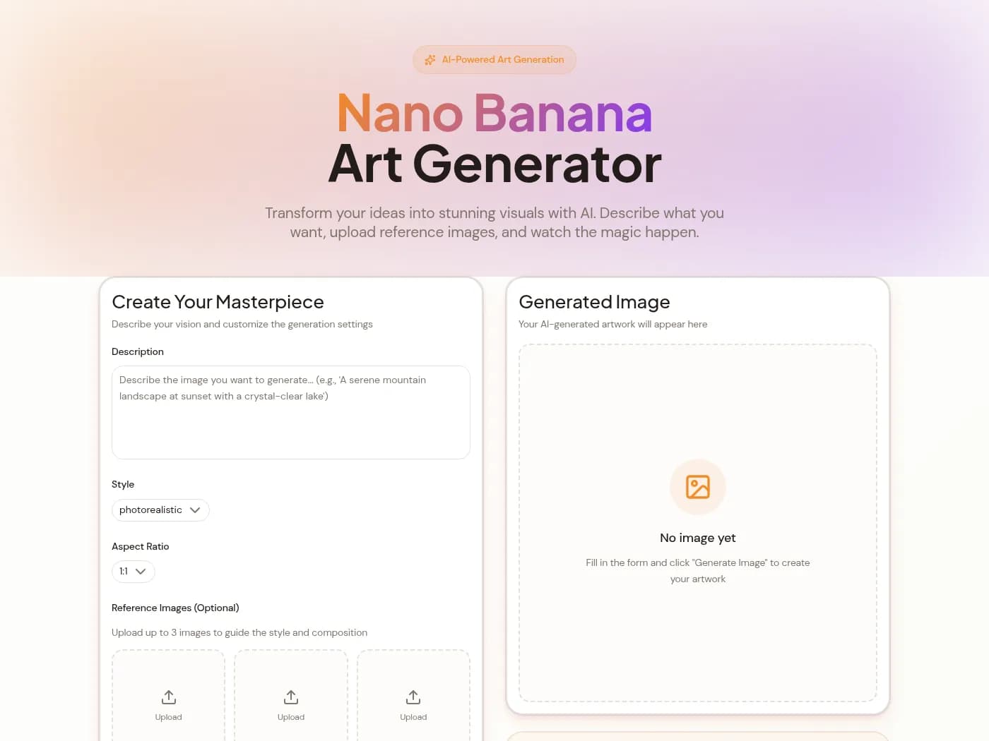 NanoBanana Art Generator