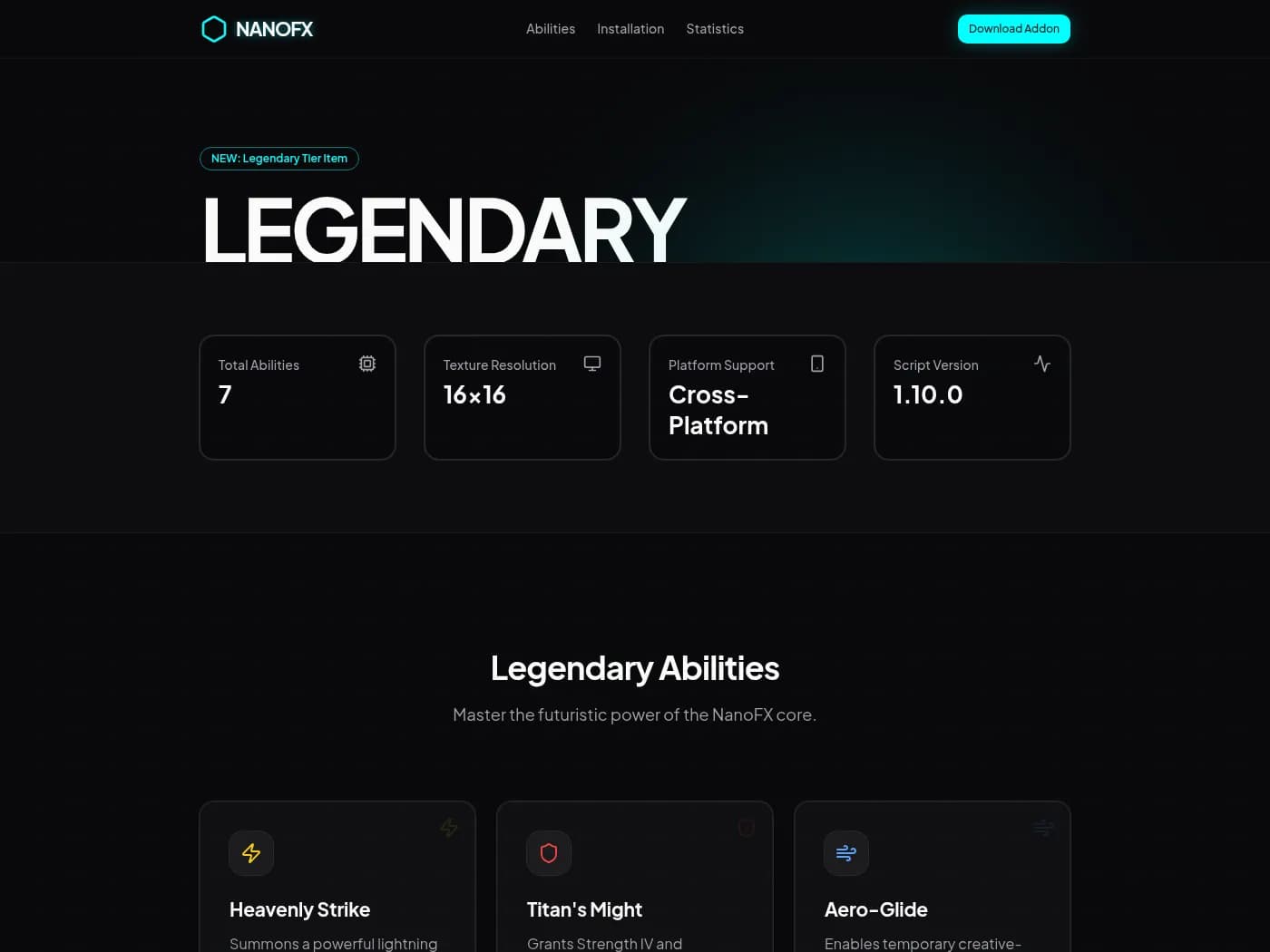 NanoFX Legendary McAddon
