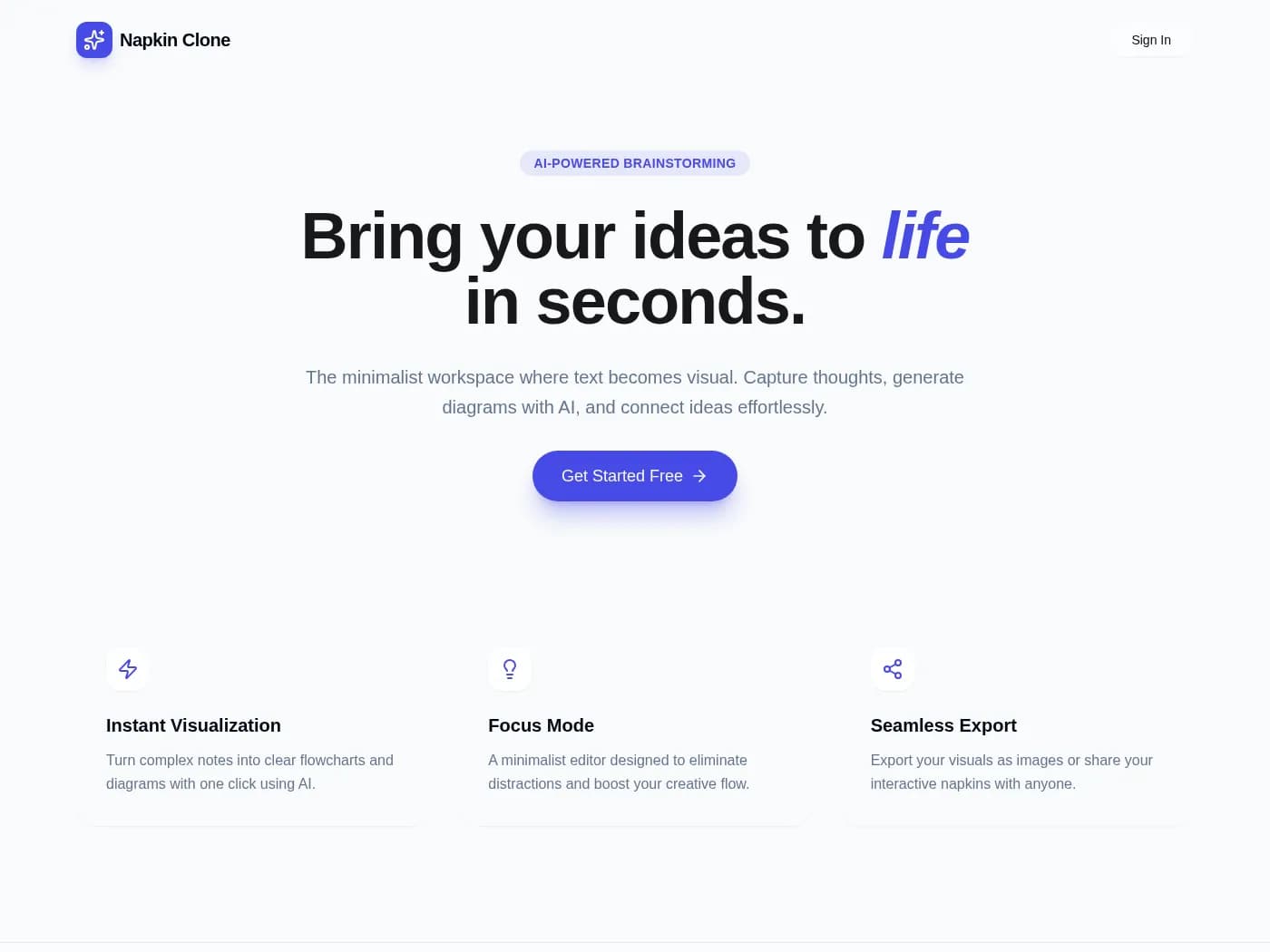 Napkin AI Clone