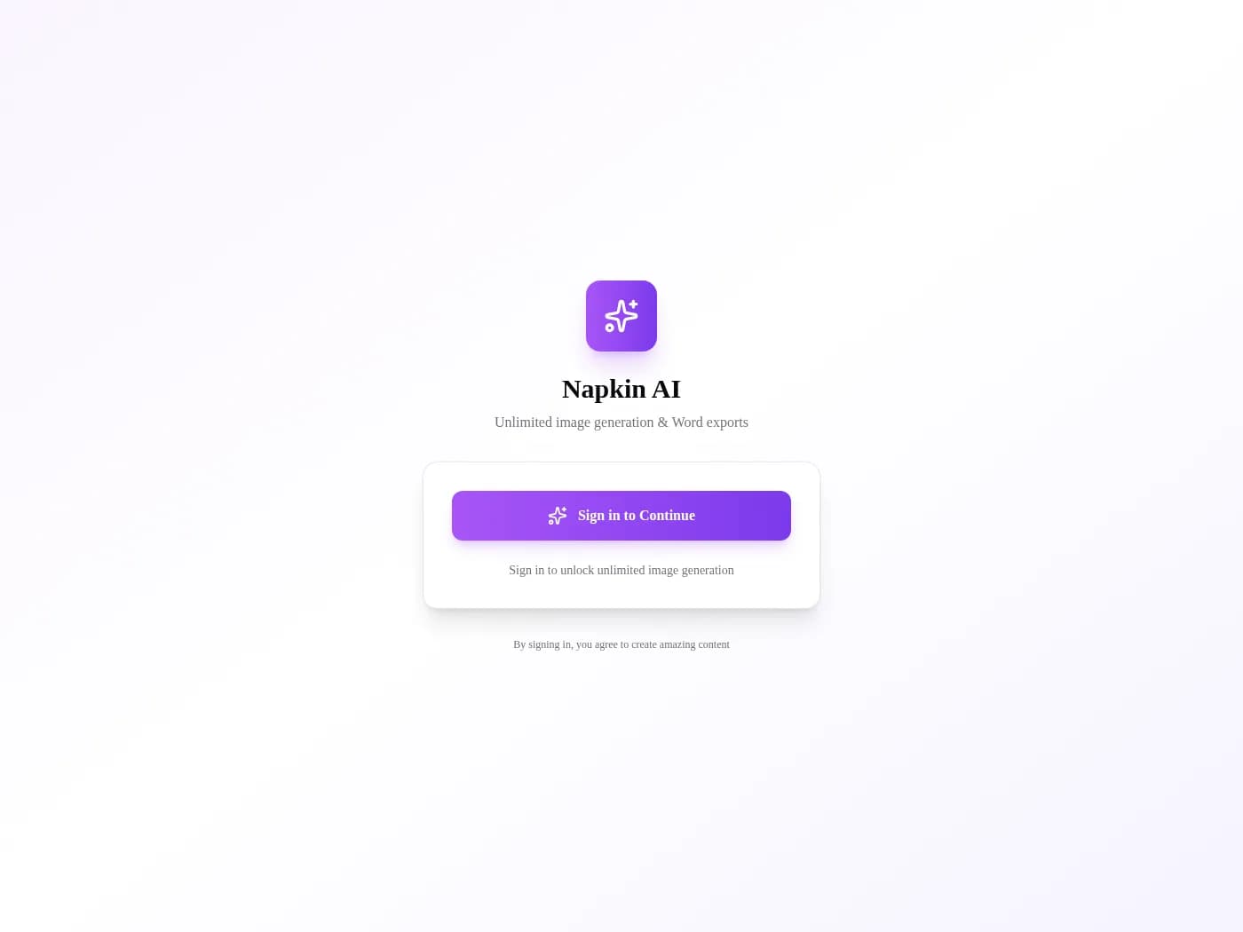 Napkin AI Unlimited