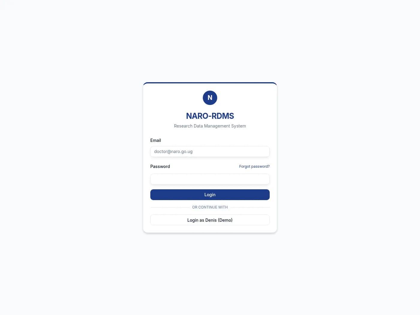 NARO RDMS Platform