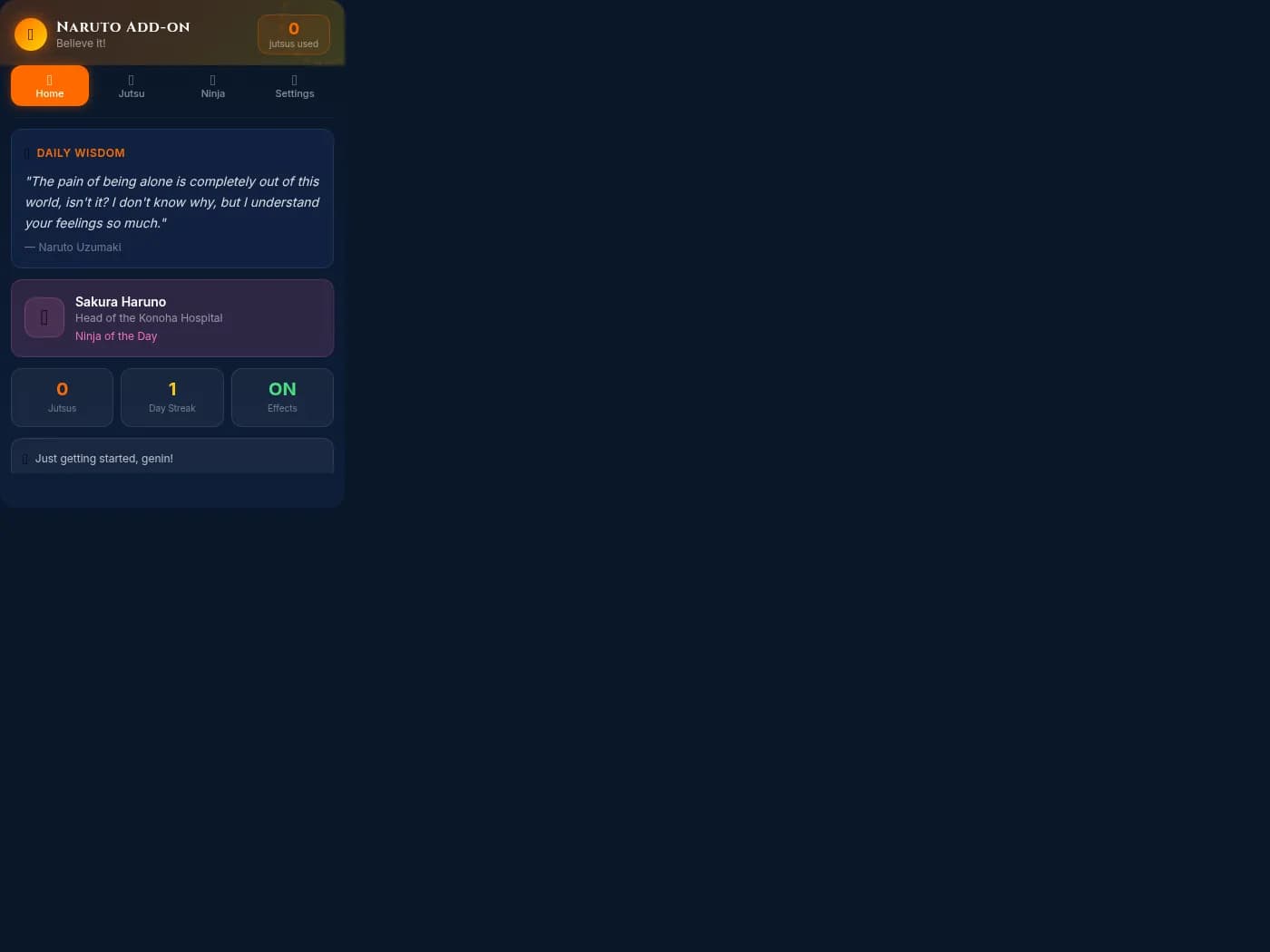 Naruto Browser Add-on