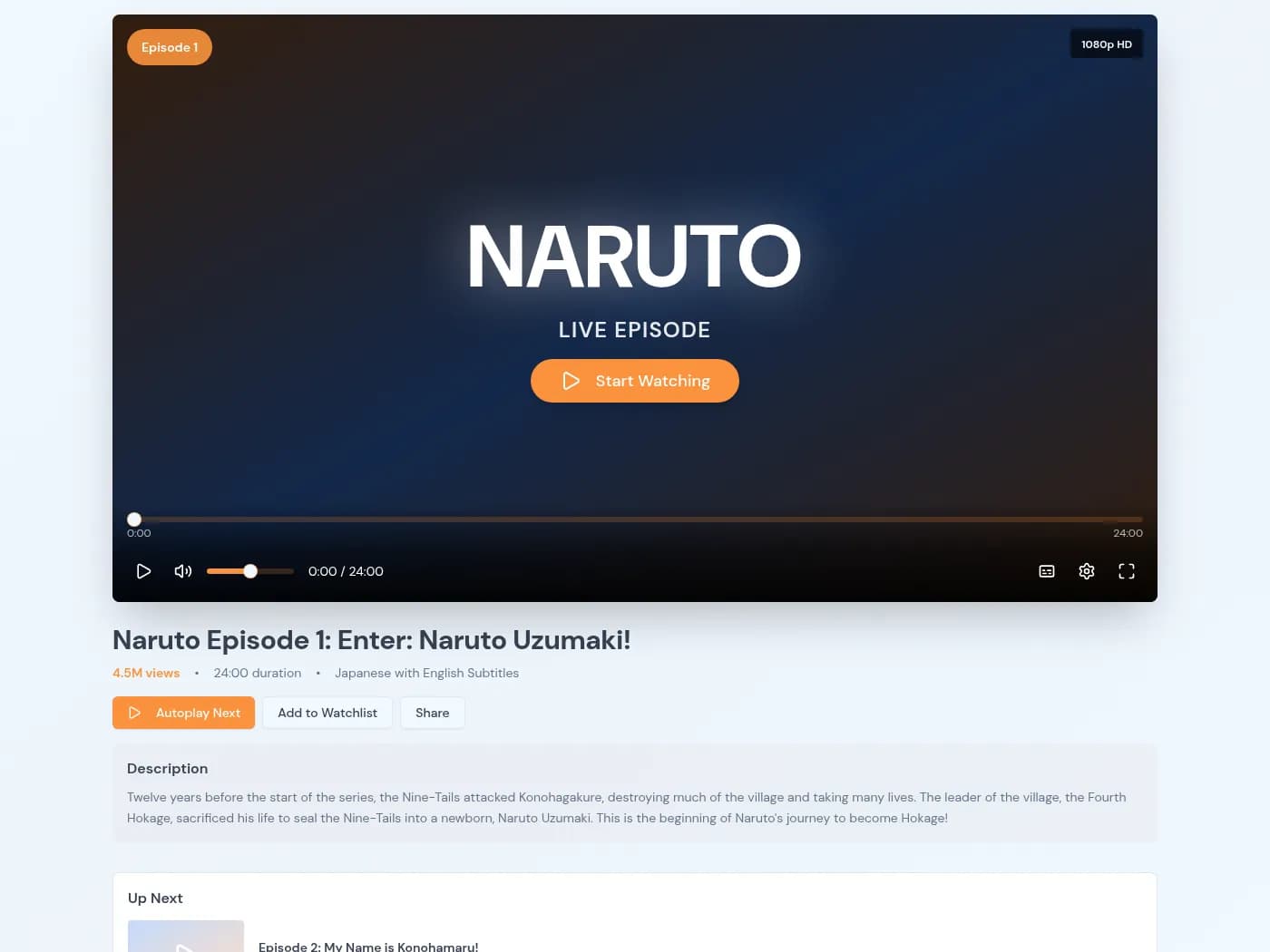Naruto Live Episode