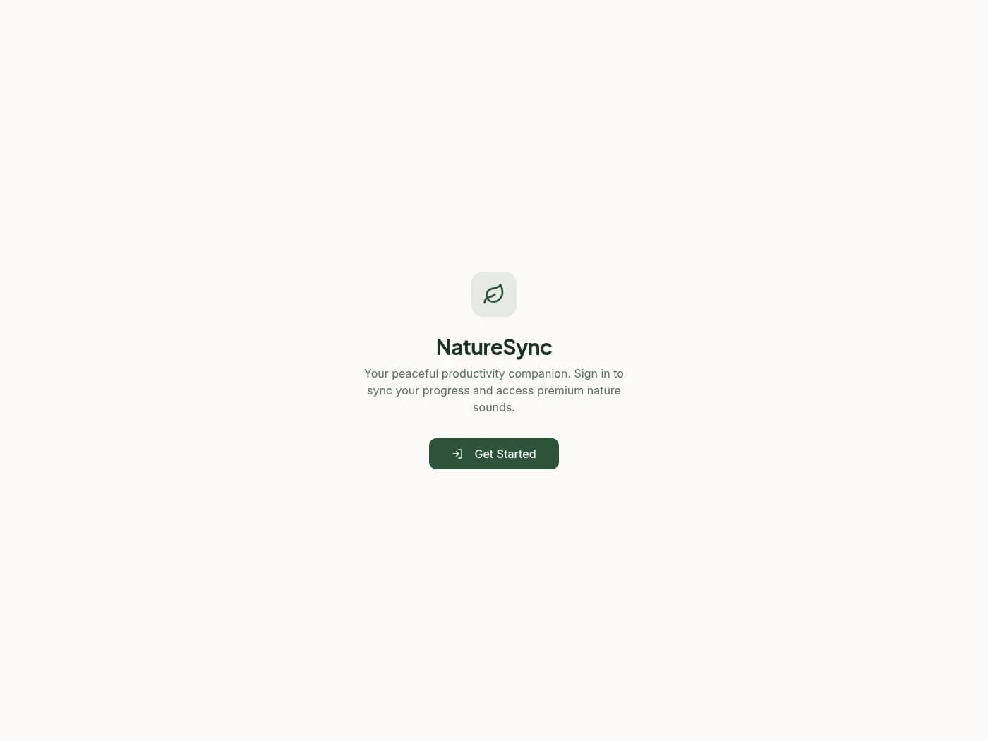 NatureSync Pomodoro Timer