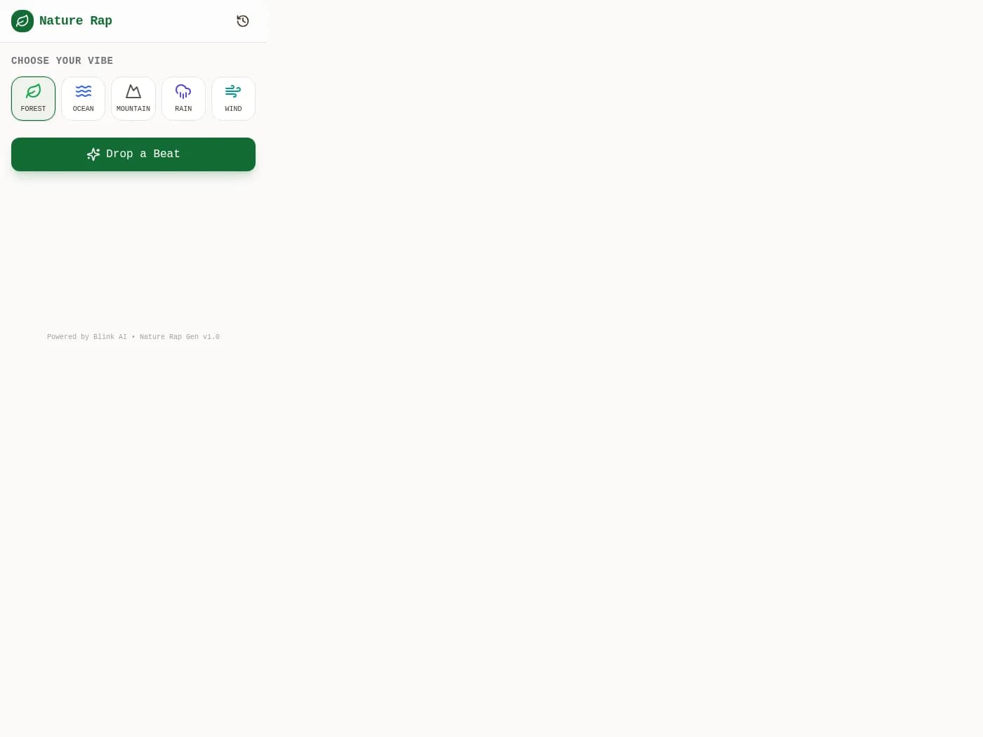 Nature Rap Generator