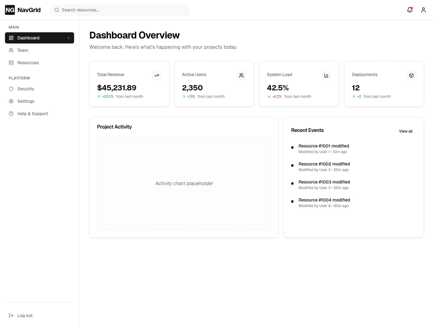 NavGrid Web App