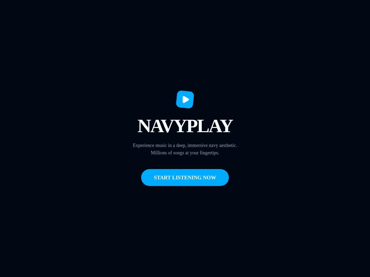NavyPlay Music App