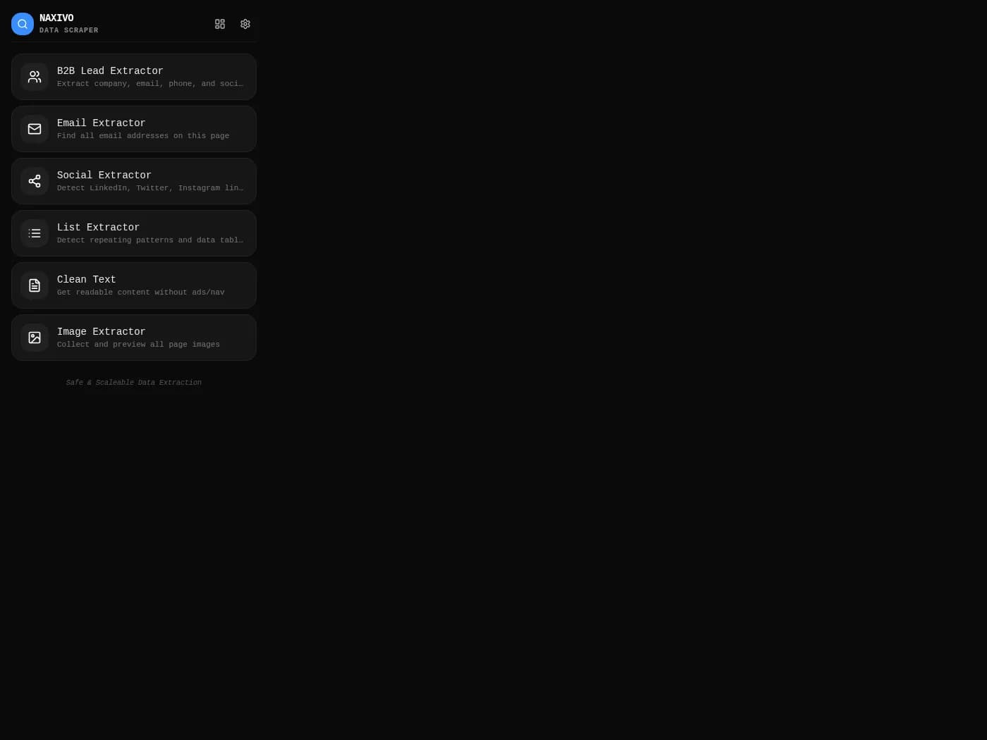 Naxivo Data Scraper