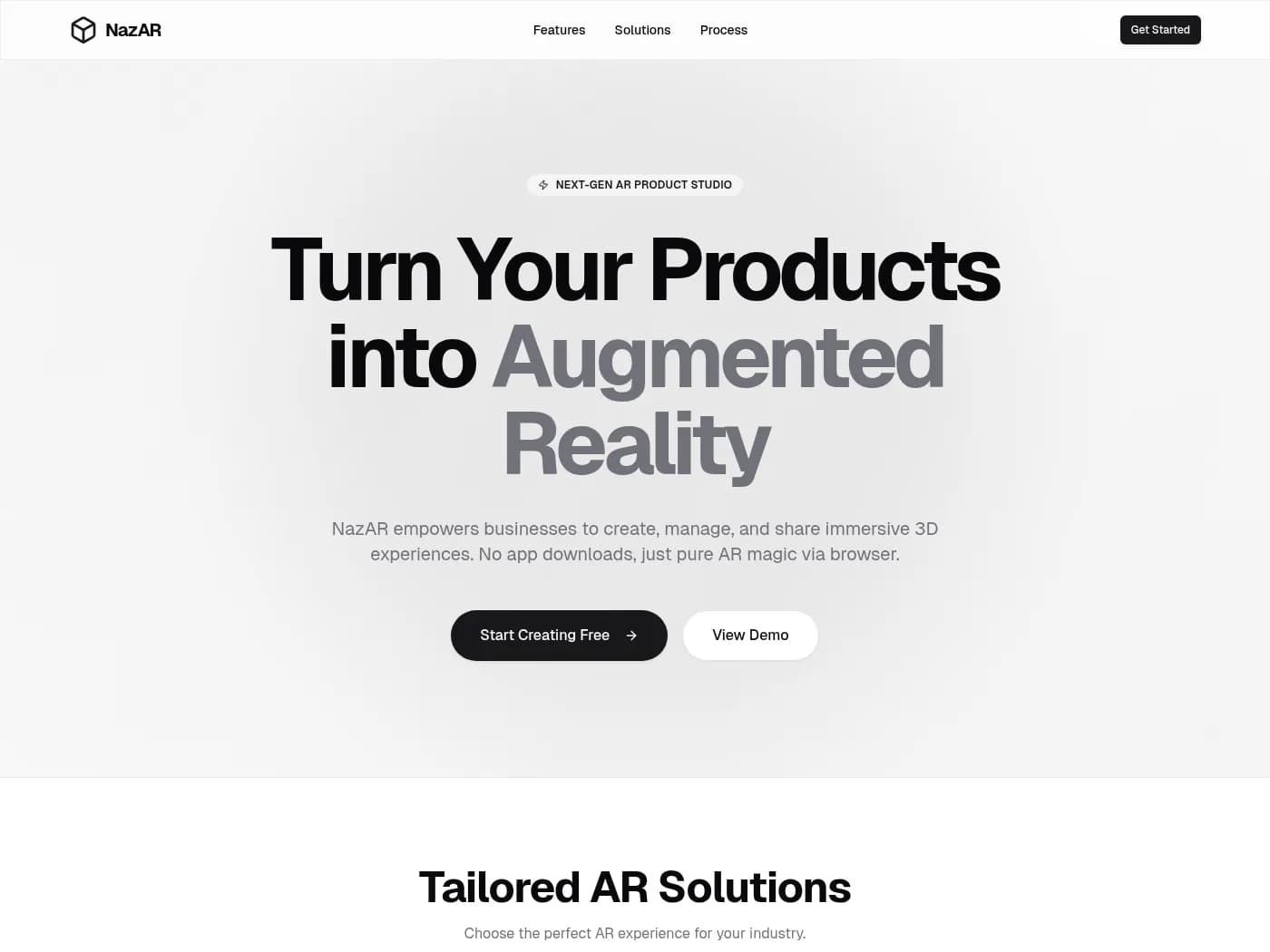 NazAR AR Product Studio
