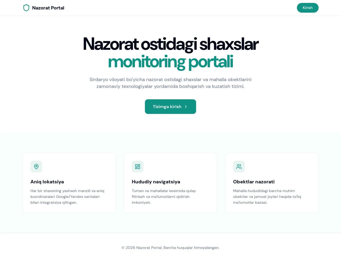 Nazorat Portal