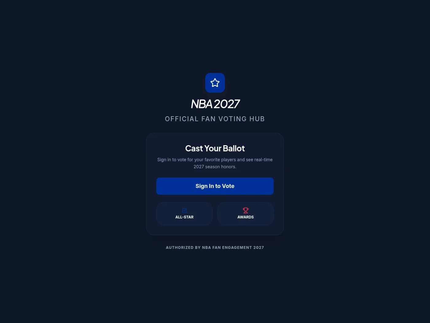 NBA 2027 Voting Hub