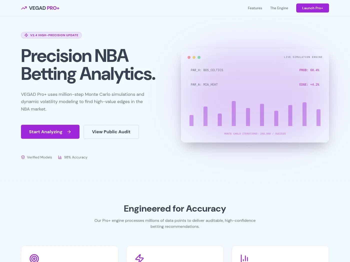 VEGAD Pro+ NBA Betting Engine