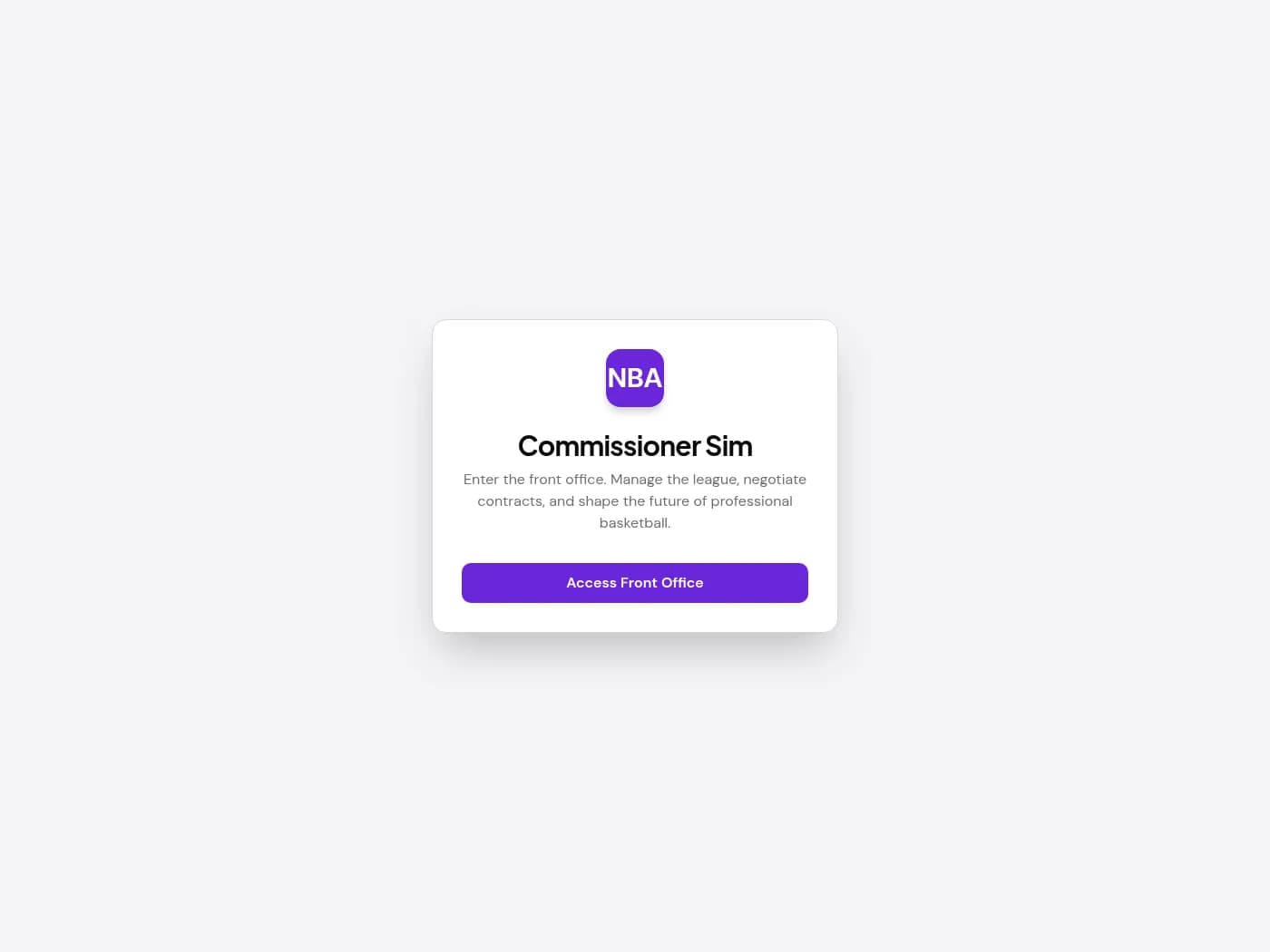NBA Commish Simulator