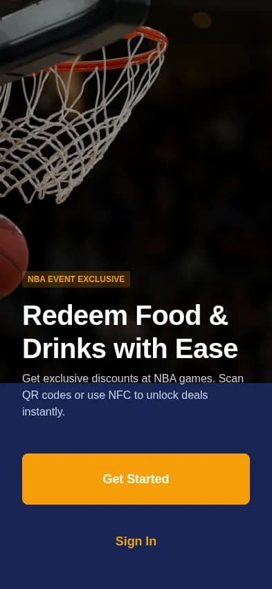 NBA Coupon Redeem App