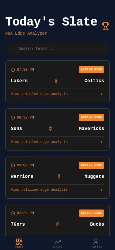 NBA Edge Analyzer