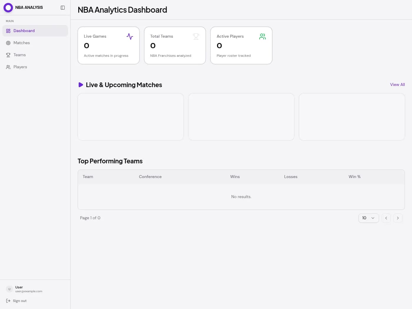 NBA Match Analyzer