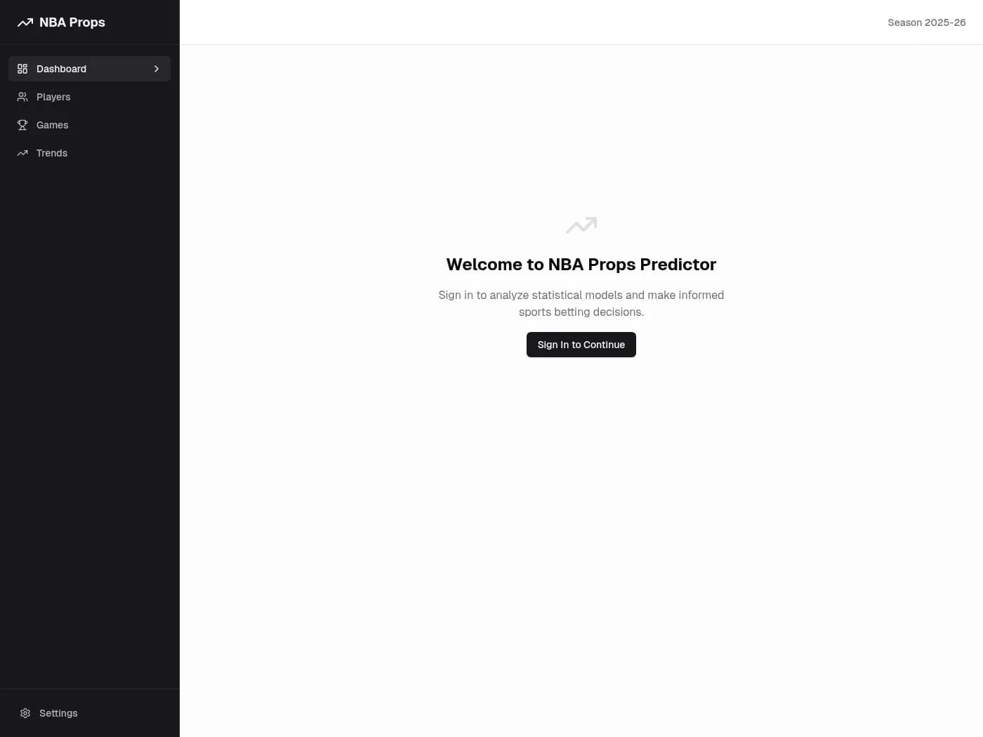 NBA Props Predictor