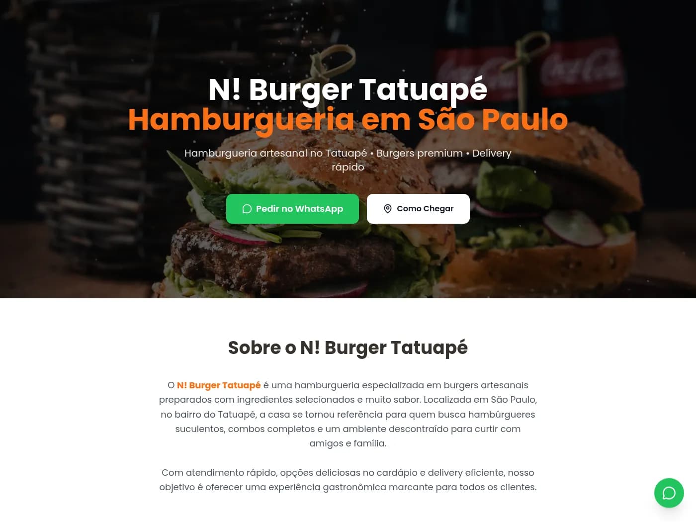 N! Burger Tatuapé Site