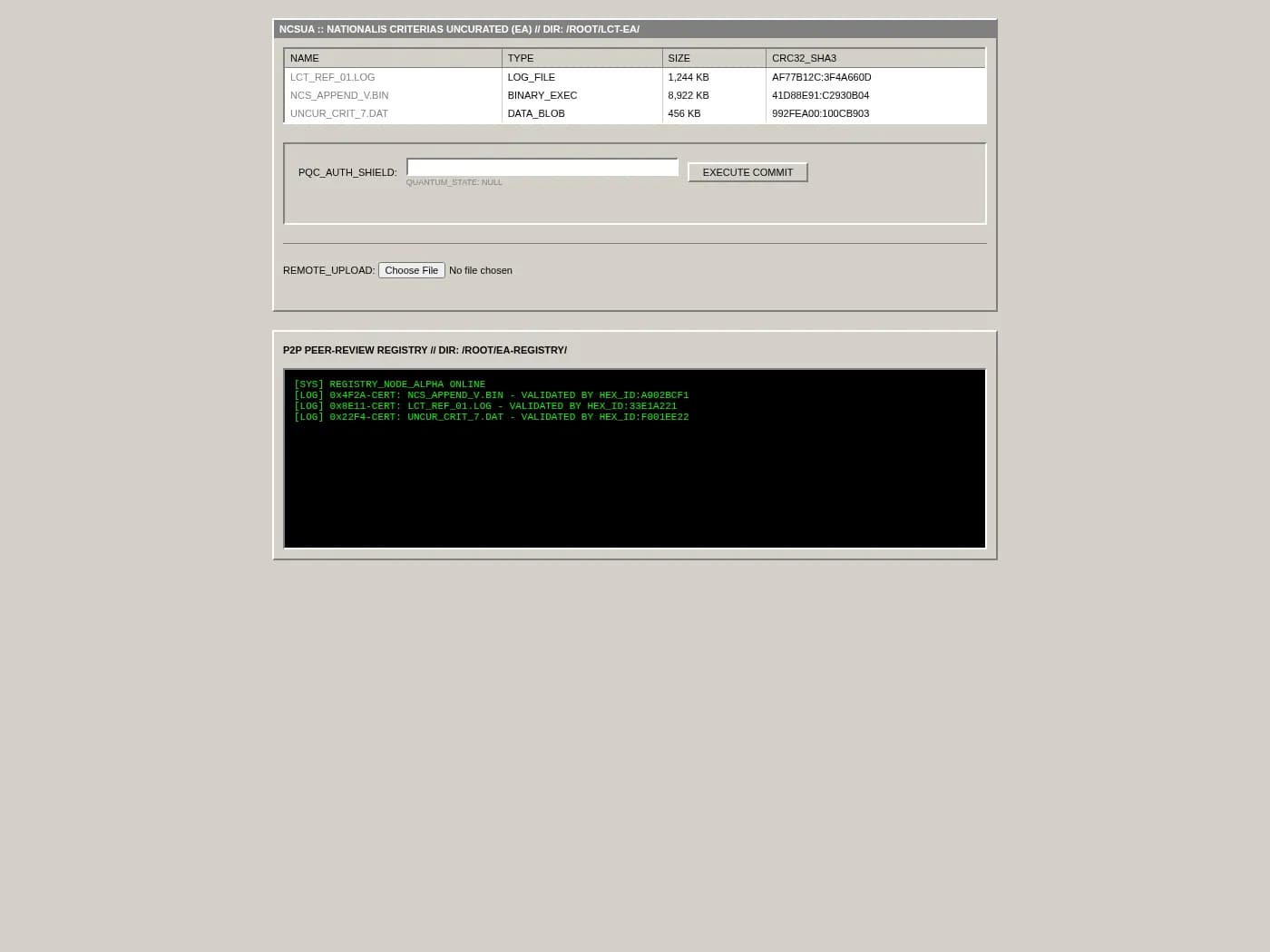 NCSUA eA Admin Portal