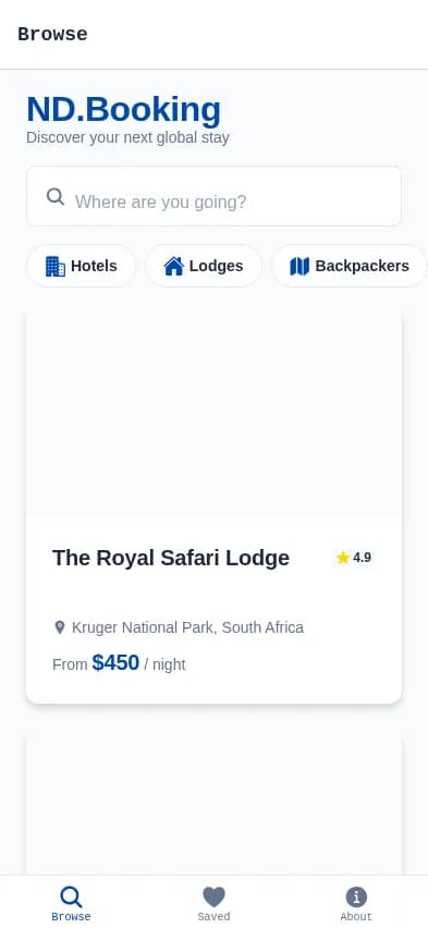 ND.Booking Travel Hub