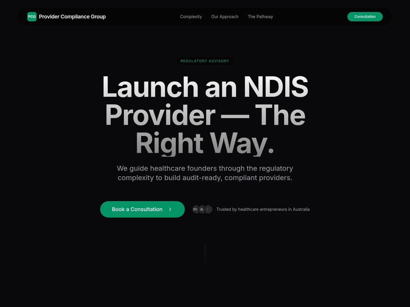 NDIS Provider Launch Page