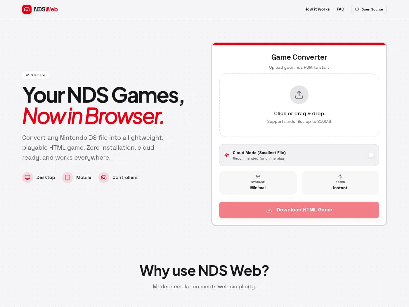 NDS Web Converter