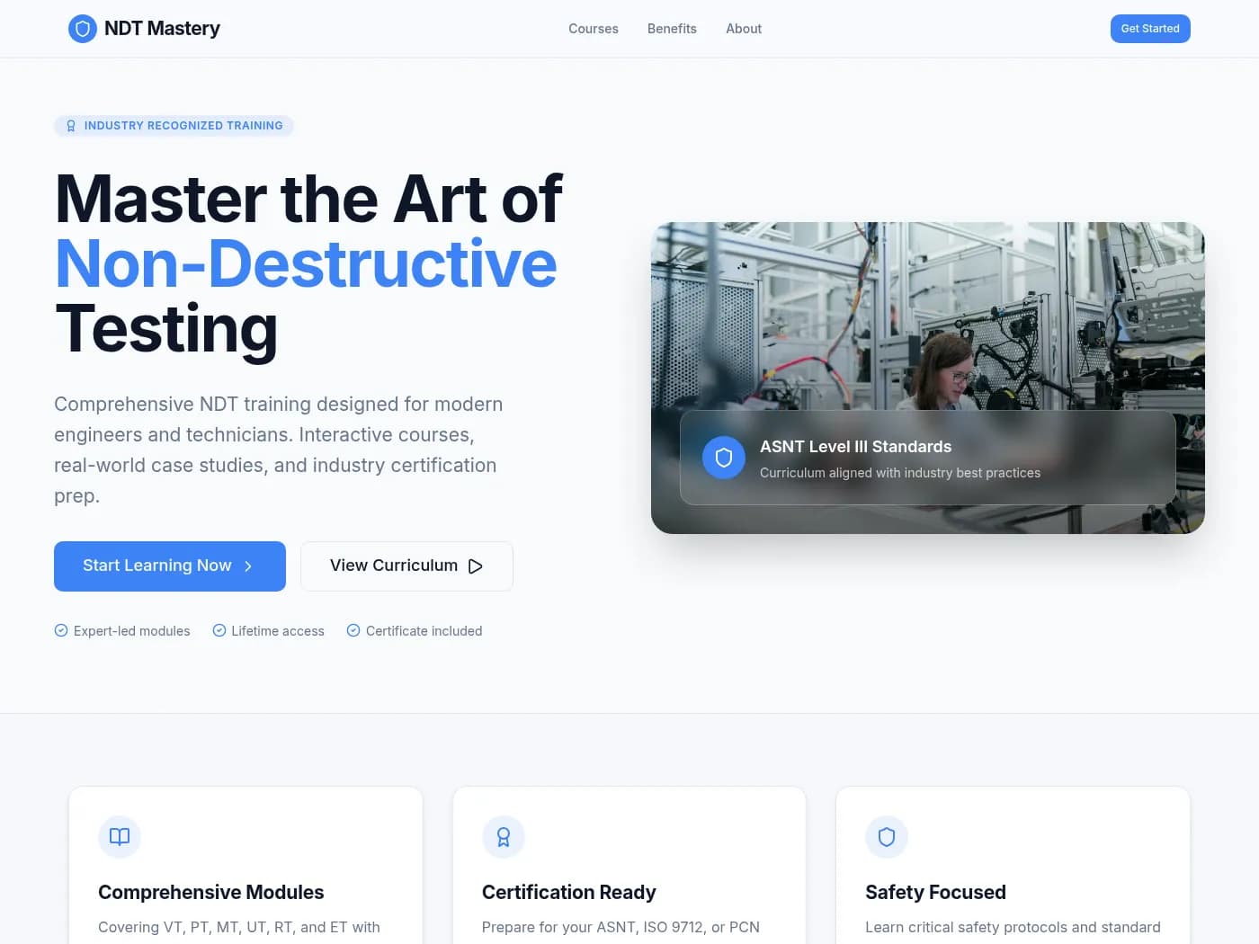 NDT Training Portal