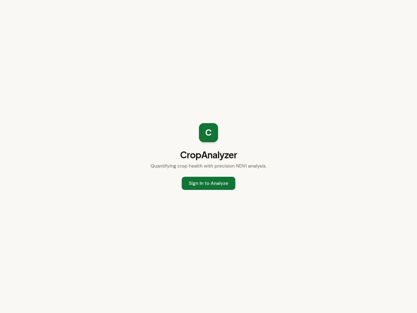 NDVI Crop Analyzer