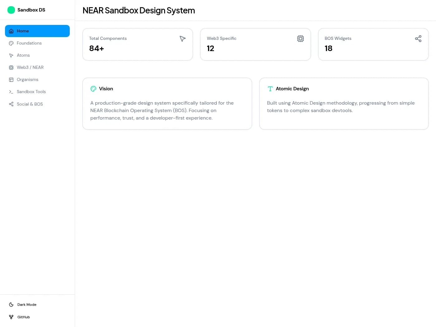 NEAR Sandbox Design System